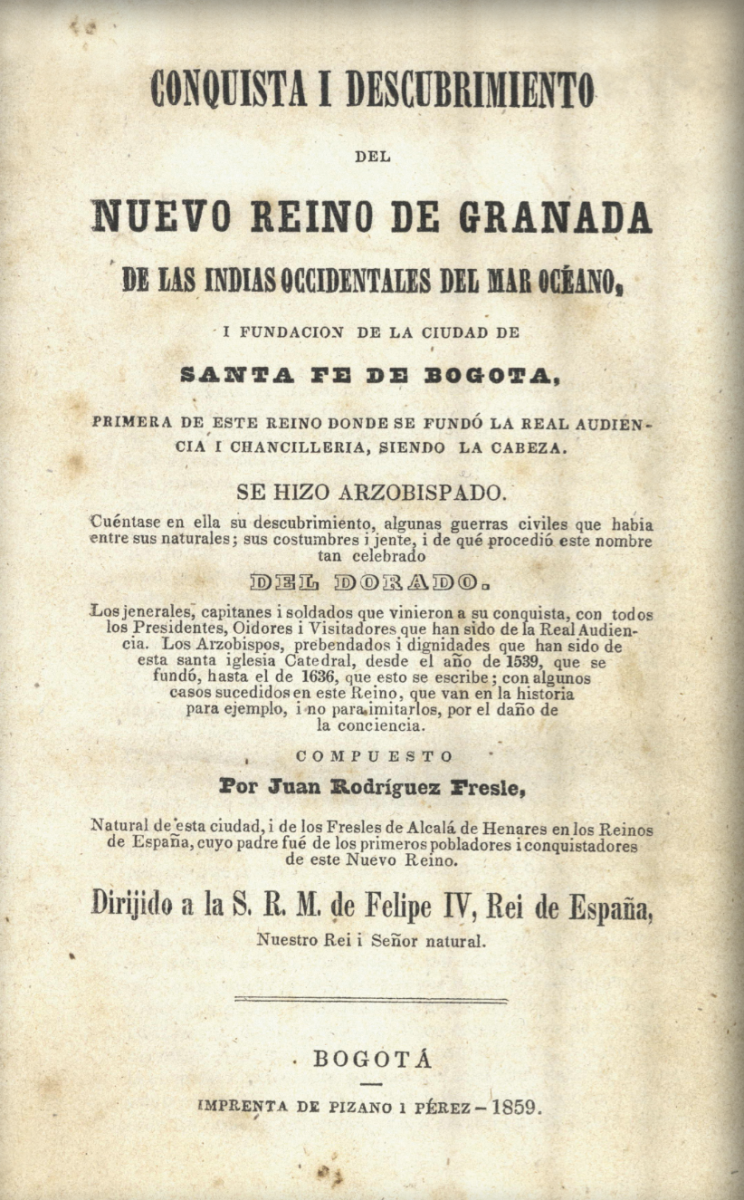 El carnero: primera novela de Colombia | Archivo de Bogotá